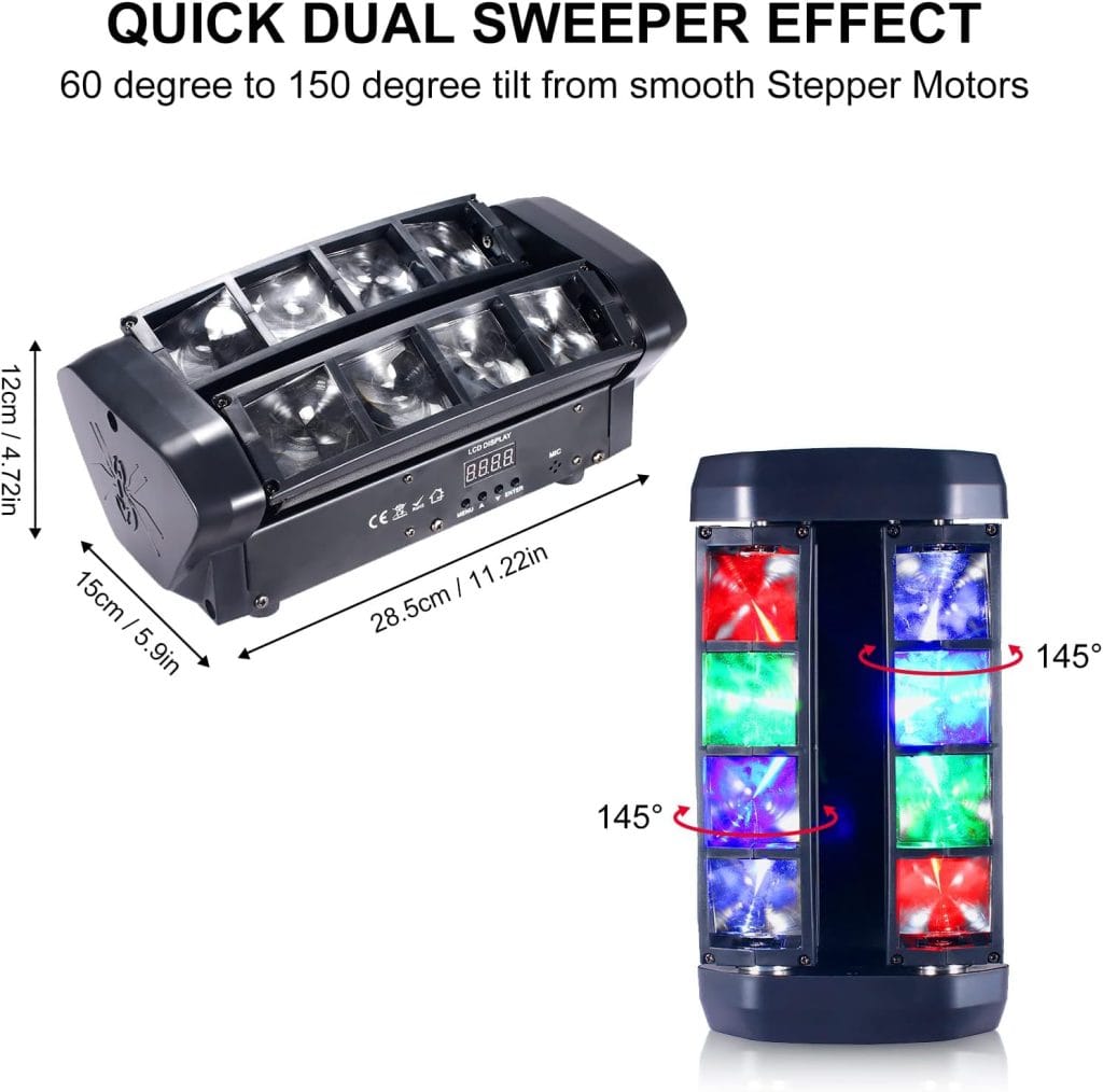 LUCES MINI SPIDER Beam 8x3W