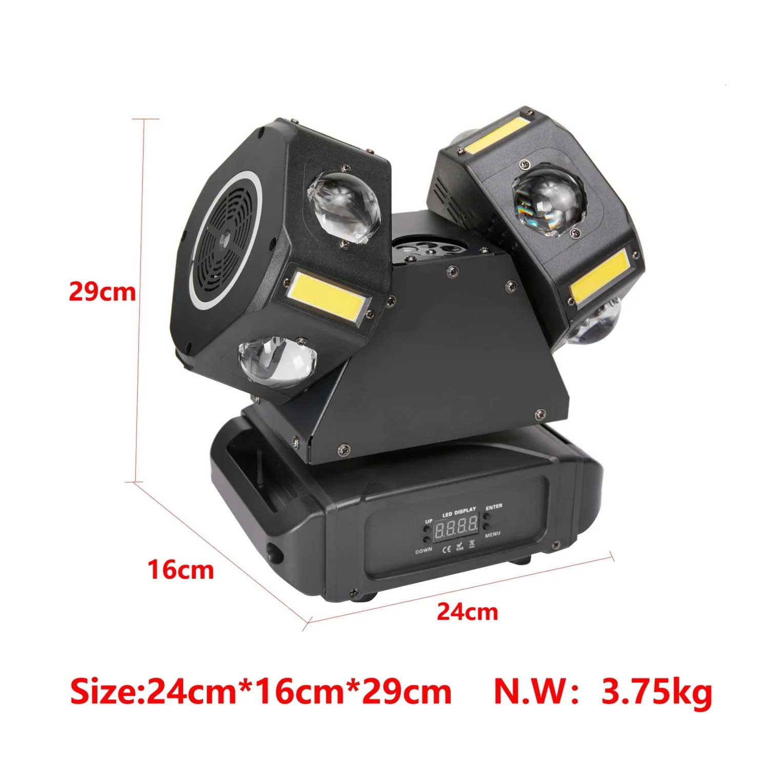 Cabeza Movil LED Twin Cube Moving Head
